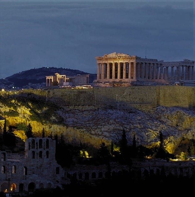 Acropolis At Night